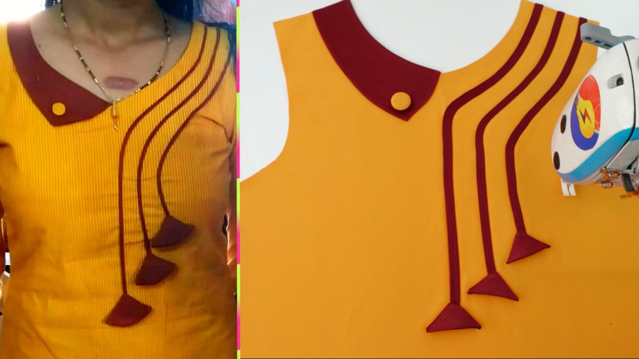 Neck designs cutting and stitching | Basic sewing for beginners | DIY ...