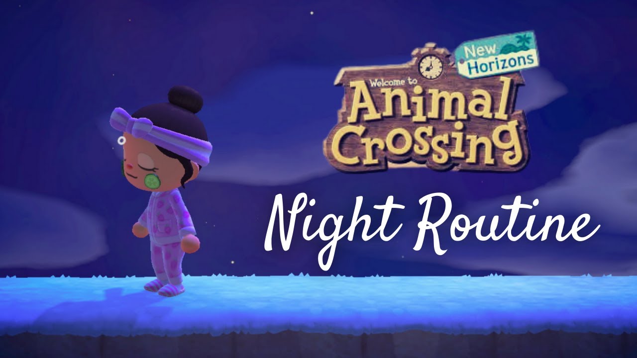My Night Routine in Animal Crossing New Horizons | Winter - YouTube