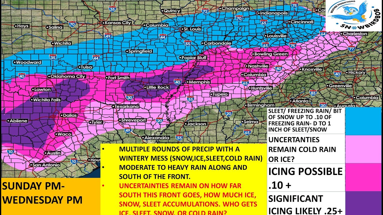 1/29/23 Potential Significant, prolonged Icing event. Southern plains ...