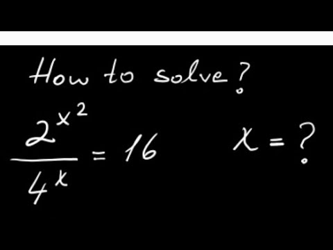 How to solve this exponential equation for X ? | Real SAT question ...