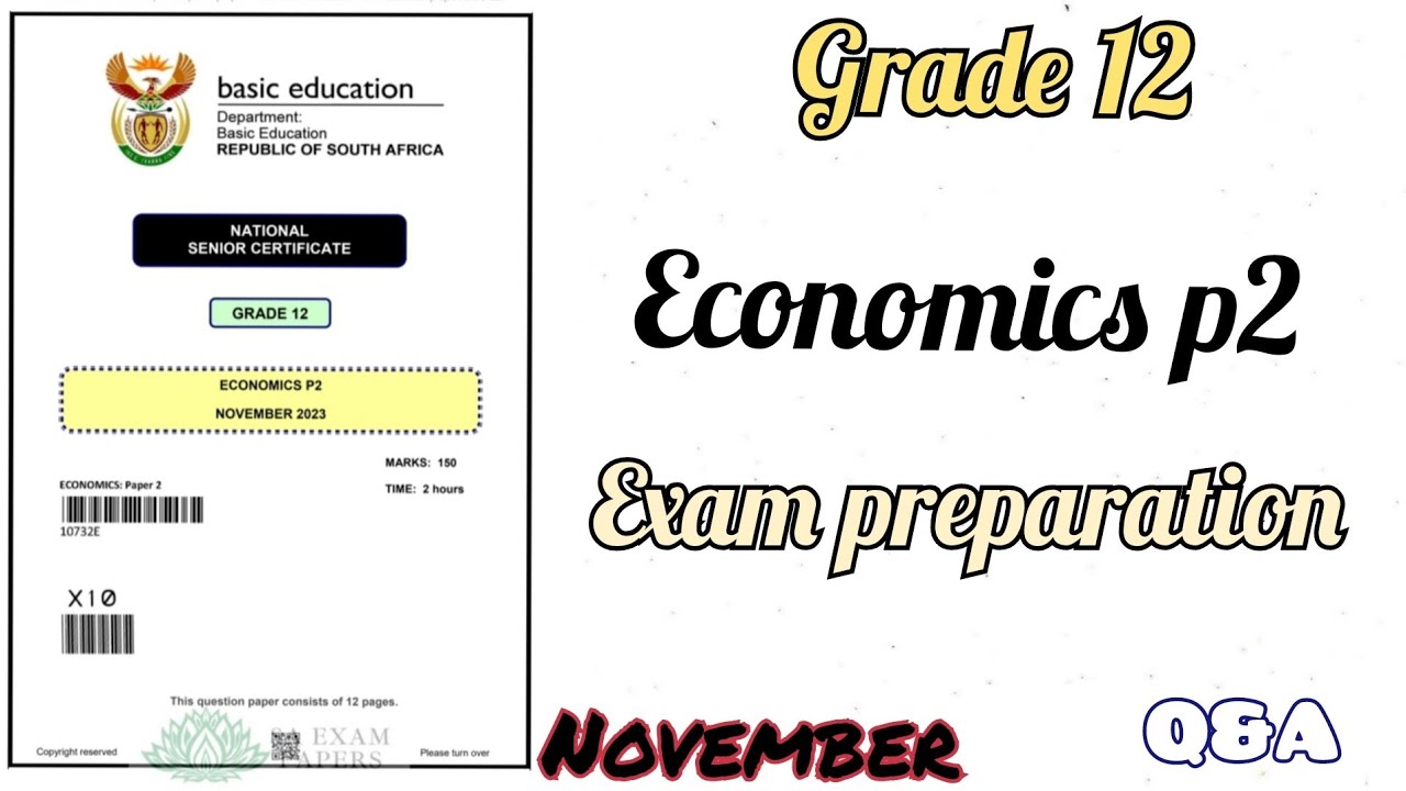 Grade 12 Economics paper 2 November - YouTube
