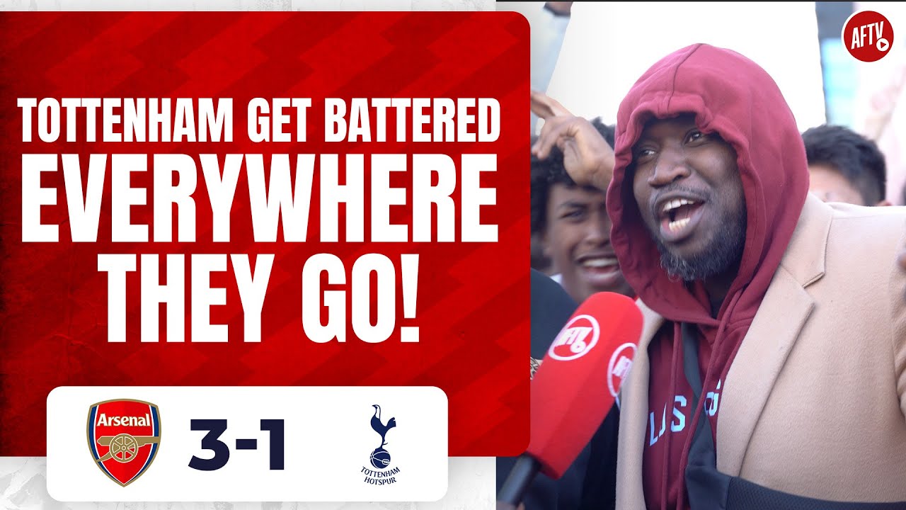 Arsenal 3-1 Tottenham | Tottenham Get Battered Everywhere They Go ...