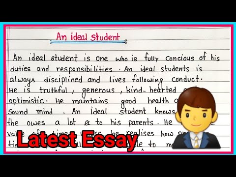 An ideal student essay in english ||Essay On ideal student ||An ideal ...