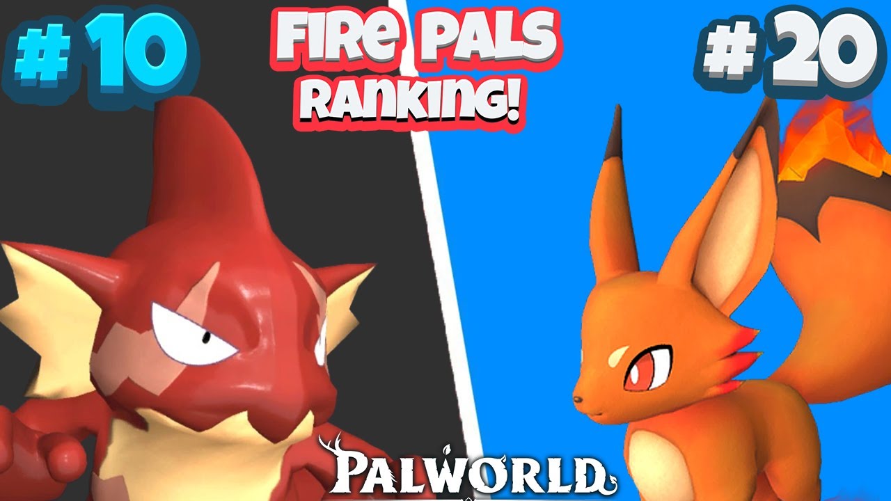 All 22 FIRE Pals Ranked WORST to BEST! - Palworld - YouTube