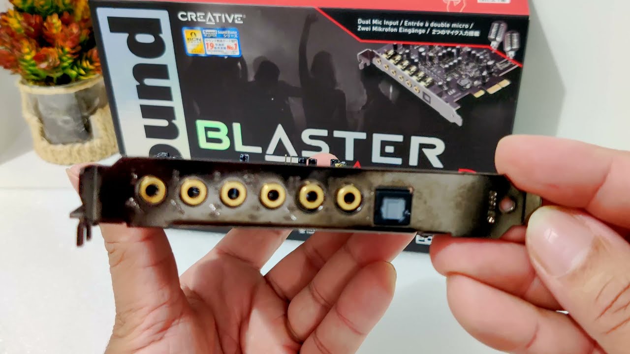 PLACA DE SOM CREATIVE SOUND BLASTER E BOA PARA JOGOS E MUSICA ? - YouTube