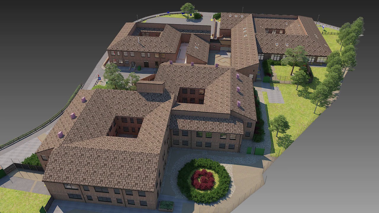 Revit model for hospital redevelopment project - YouTube