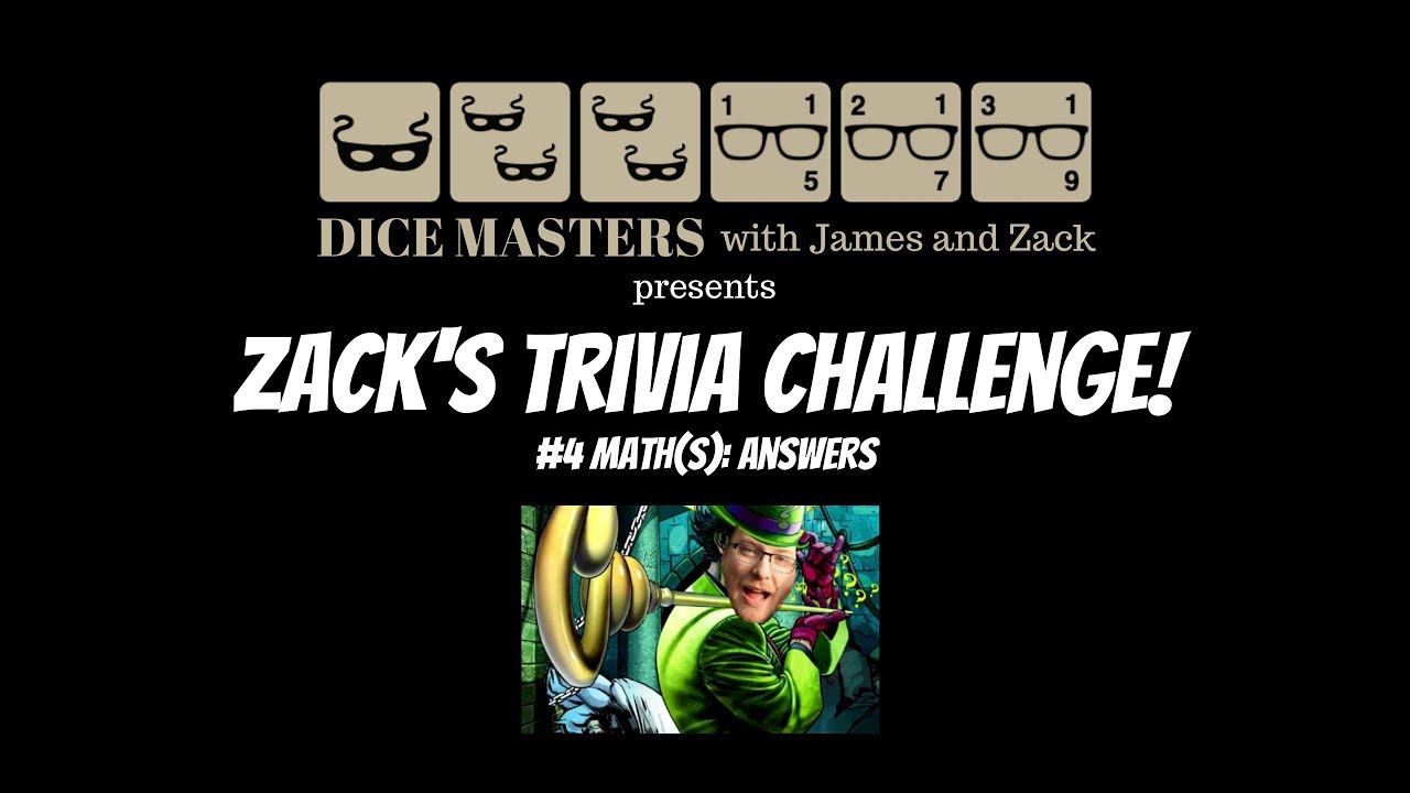 Dice Masters Trivia Challenge Week 4 Answers - YouTube