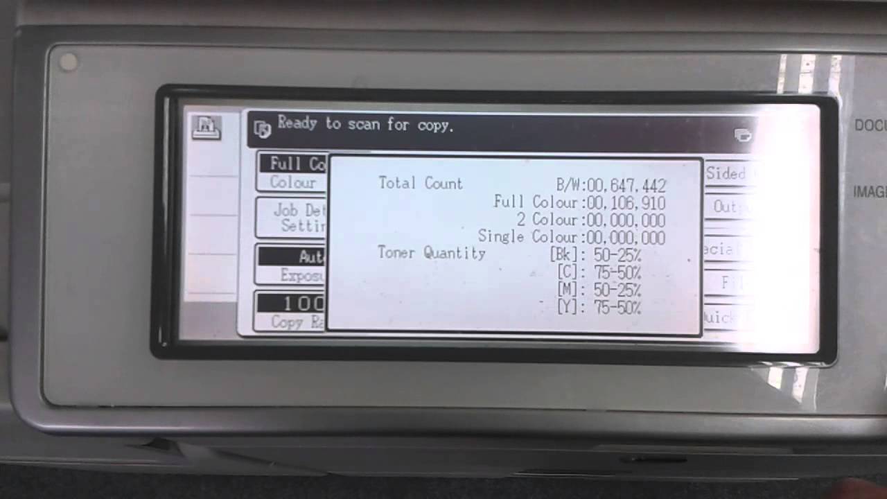 Sharp MX Page Count - YouTube