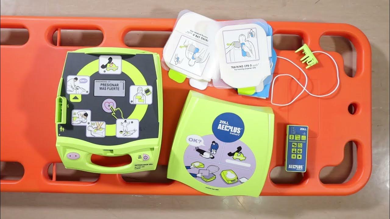 Paso a paso uso del desfibrilador automático - YouTube
