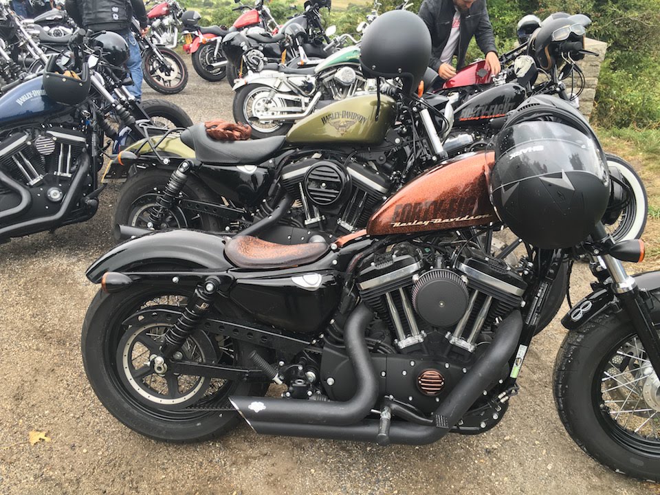 60 Harley Davidson Sportsters Crew Riding in Bournemouth - YouTube