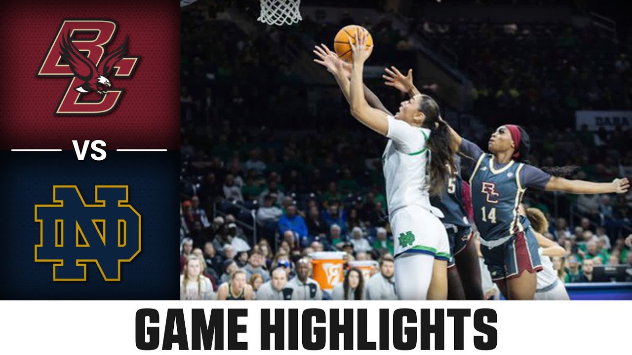 New Acc Video Boston College Vs Notre Dame Womens Basketball