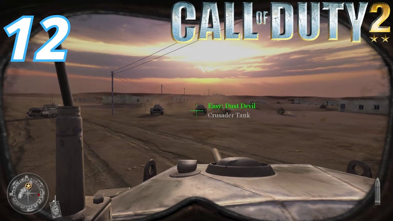 Call of Duty 2 - Part 12｜Crusader Charge - Northwestern Libya｜Gameplay ...