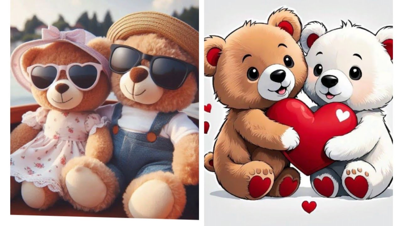 cute teddy bear profile pics for whatsapp , instagram - YouTube