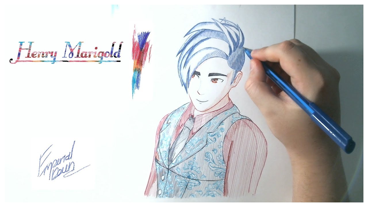 Rwby Ink SpeedART •• Henry Marigold - YouTube