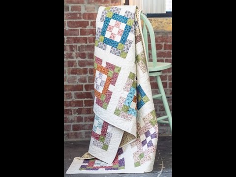 Nine Patch Garden Quilt Tutorial - YouTube