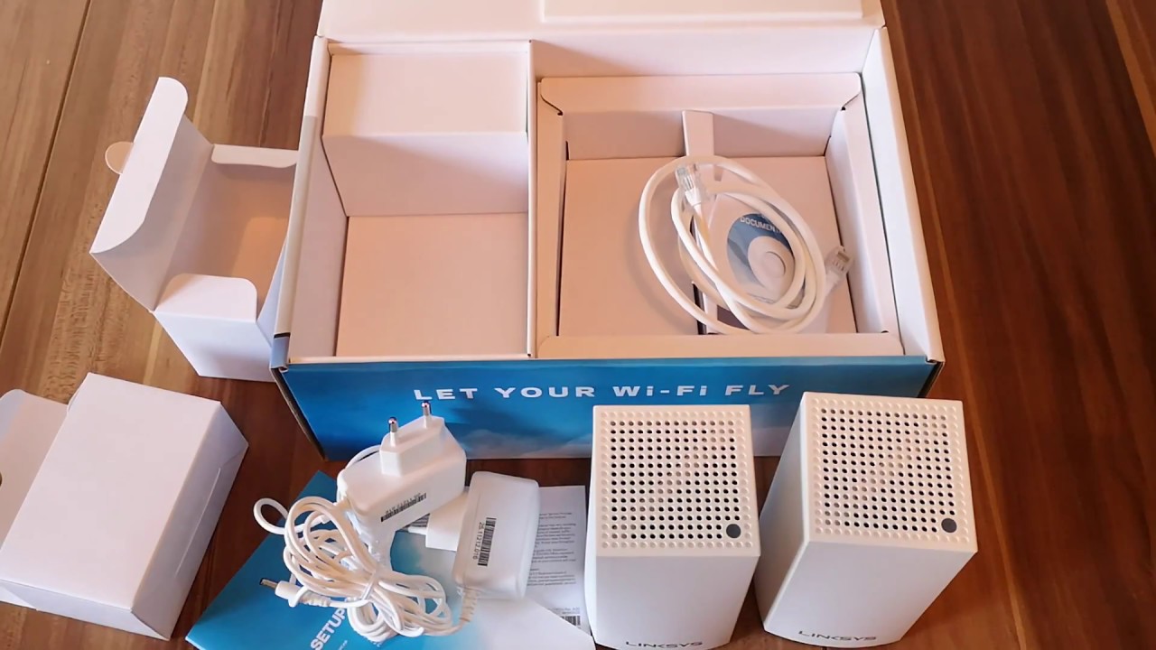 Despachetarea Linksys Velop AC1300 (WHW01) - YouTube