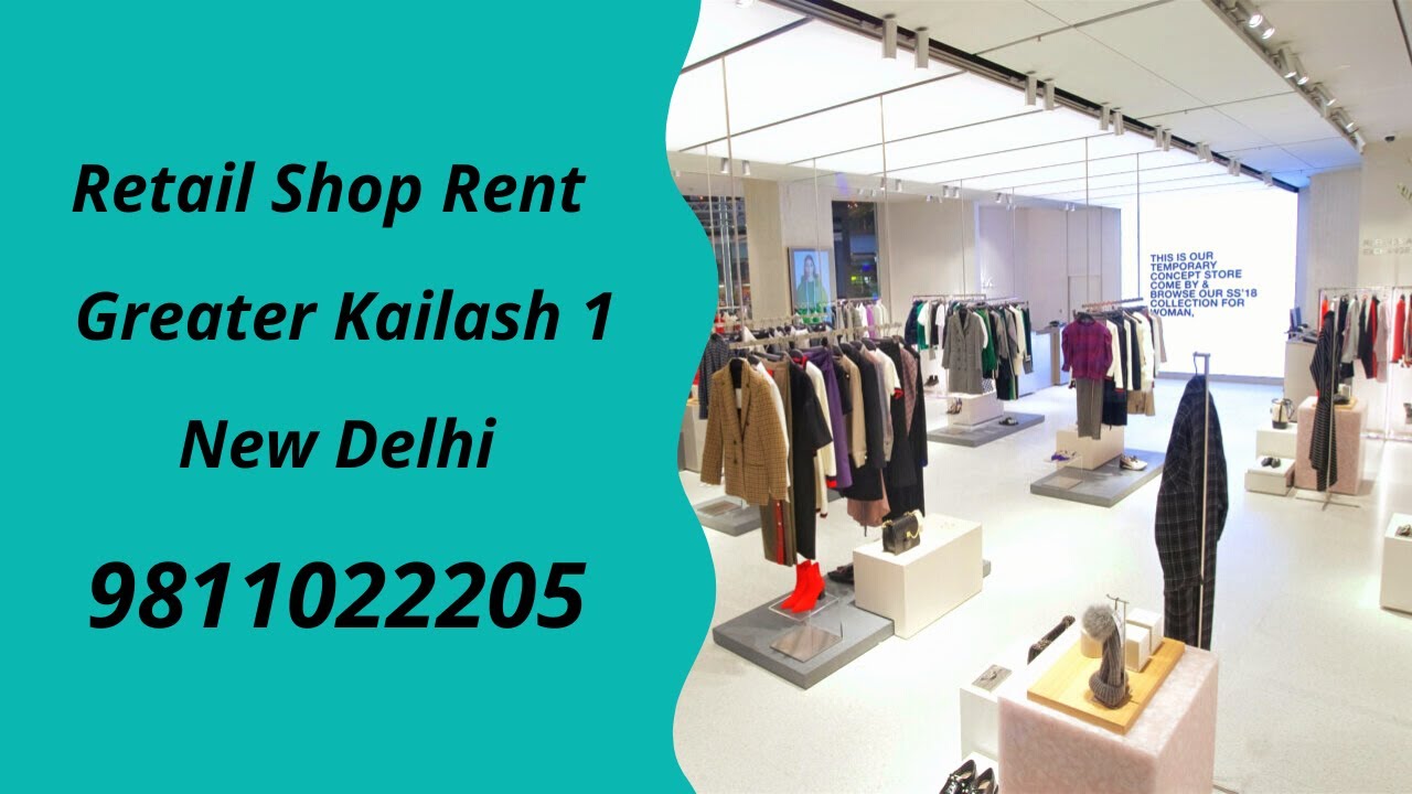 Retail Shop Rent Greater Kailash 1 New Delhi 9811022205 - YouTube