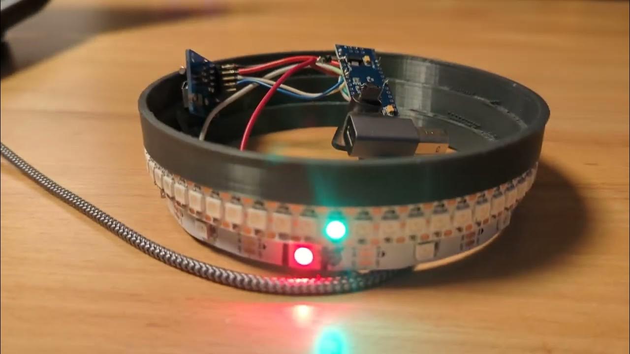 arduino NeoPixel clock with light rays - YouTube