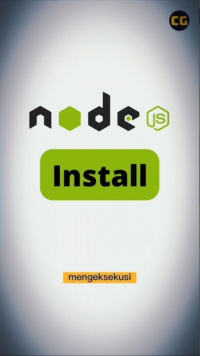 cara install node js - YouTube