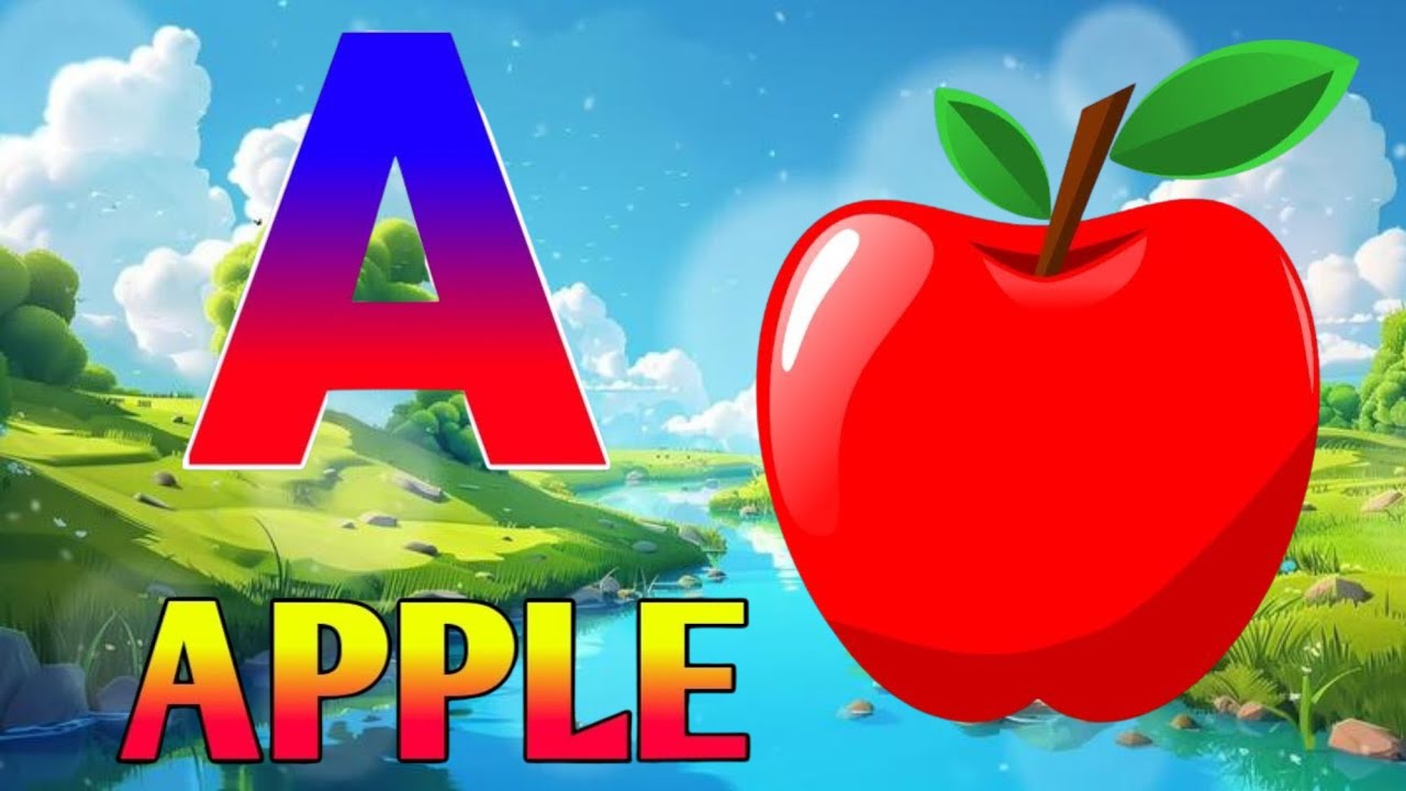 PHONICS SONG 2 with TWO Words in 3D - A For Airplane - ABC Alphabet ...