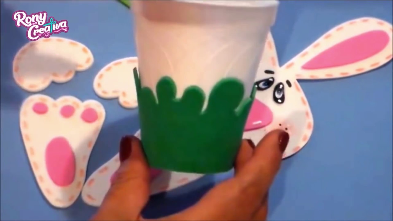 Como hacer un Conejo facil - Manualidades para pascua - YouTube