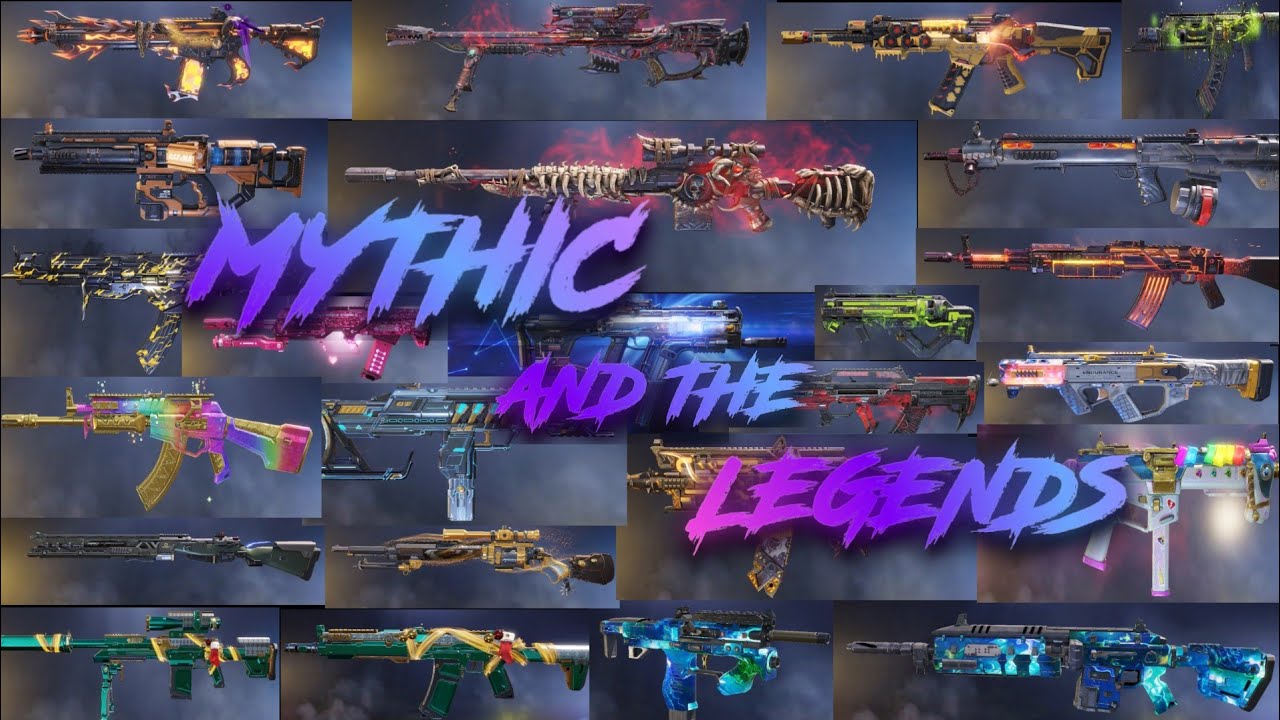 CODM | ALL THE MYTHIC AND THE LEGENDARY GUNS | ANIMATION AND EFFECTS ...