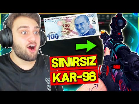 100TL İLE 1 LEVEL HESABI SIFIRDAN SINIRSIZ KAR98 Lİ FULL DİZDİM!! ZULA