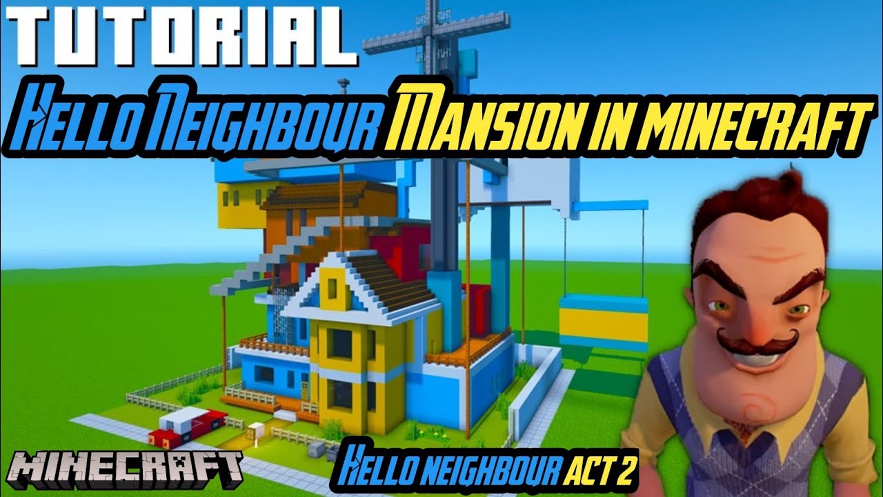 hello neighbour house in minecraft || hello neighbor house in minecraft ...