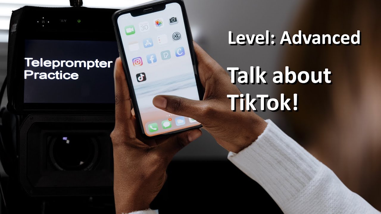 Teleprompter Practice - Advanced - Talk about TikTok! - YouTube