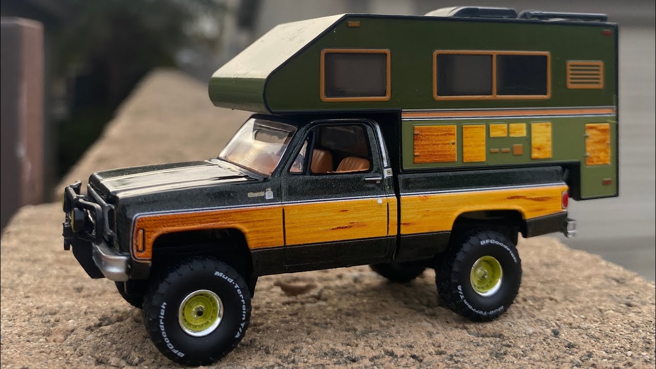 The Auto World Squarebody gets its Camper Shell! - YouTube