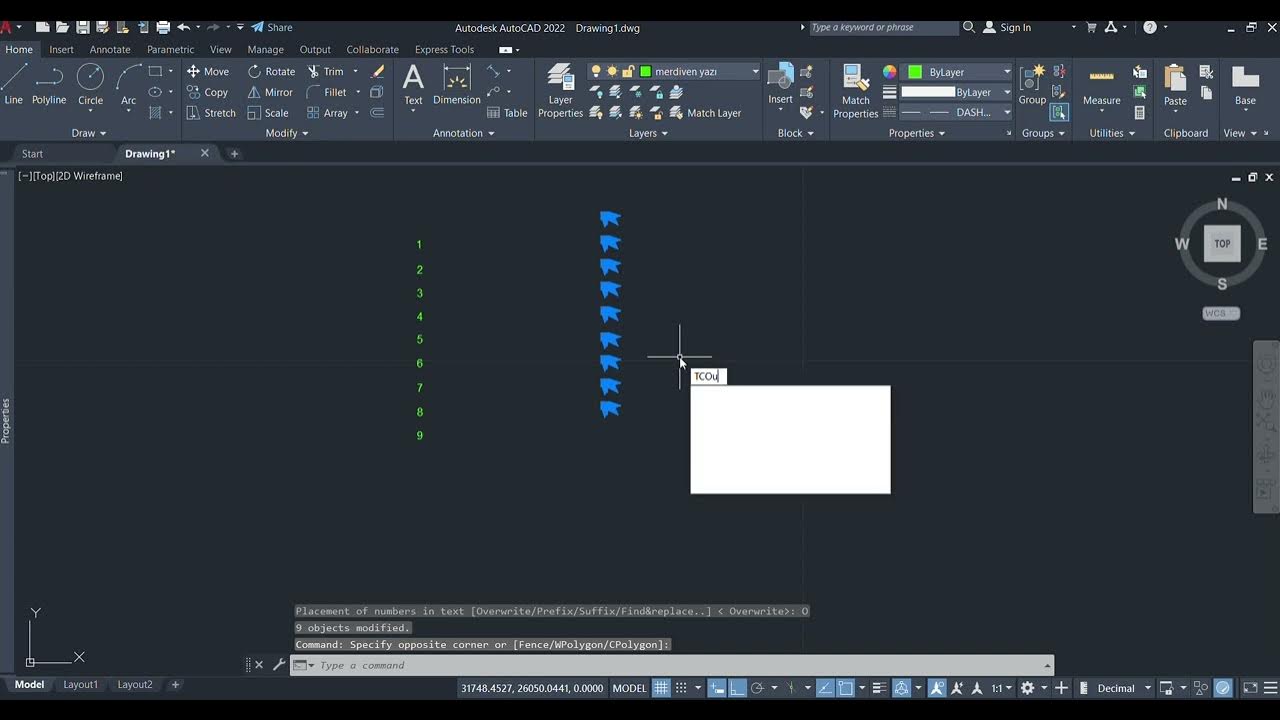 Autocad Komutları Tcount Youtube