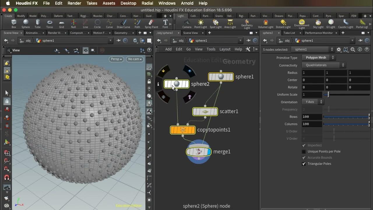 Reducing polygon count in Houdini - YouTube