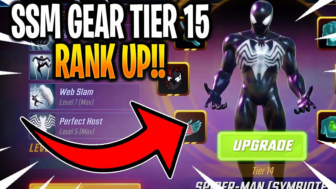 *NEW* G15 SYMBIOTE SPIDER-MAN RANK UP & GAMEPLAY! - MARVEL Strike Force ...