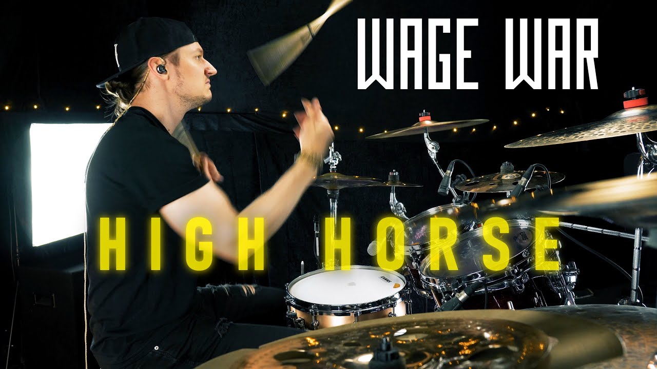 WAGE WAR - HIGH HORSE - Drum Cover - YouTube