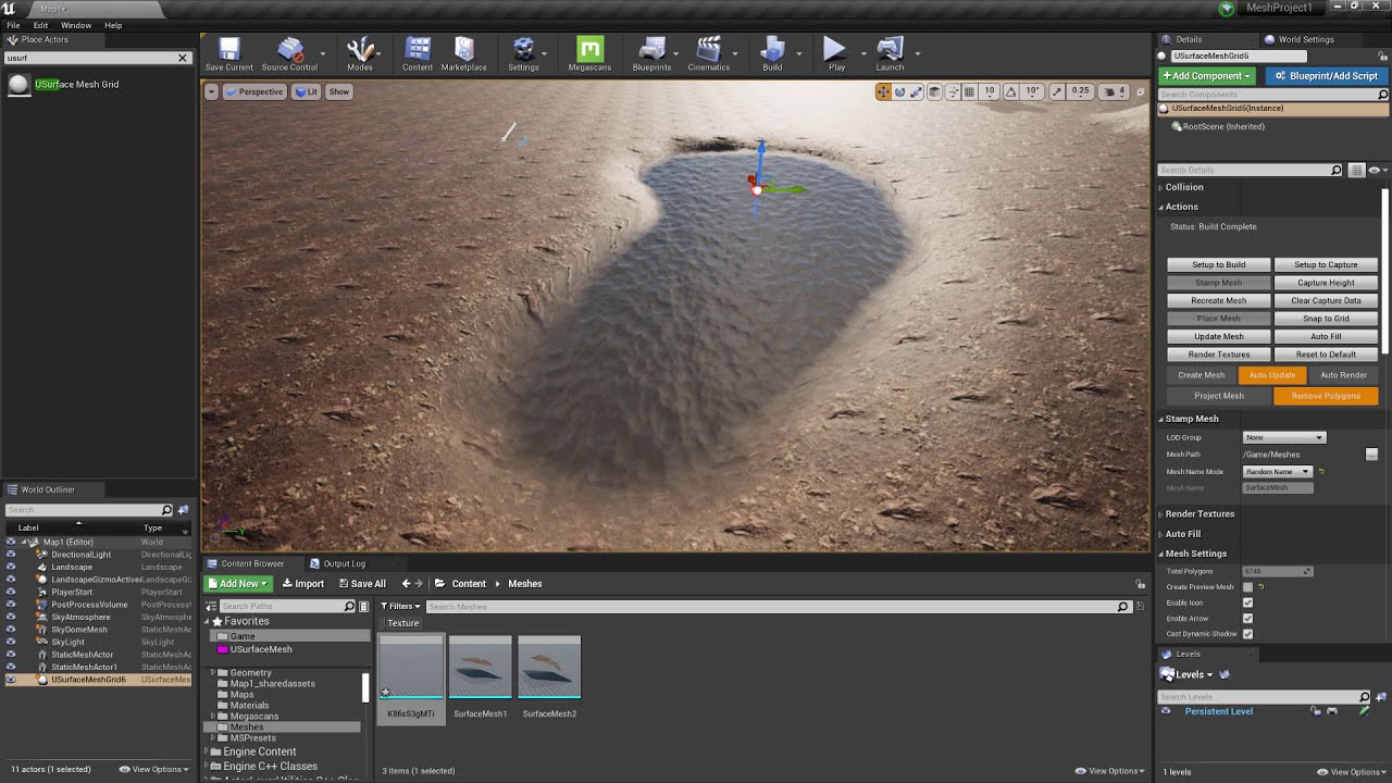 USurfaceMesh - Create a Water Mesh (Unreal Engine Plugin) - YouTube