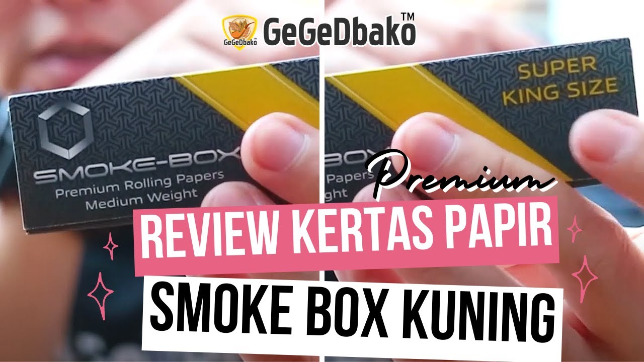 Riview Kertas Premium Smoke Box Kuning - YouTube