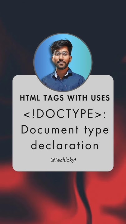 !DOCTYPE Html tag #html #css - YouTube