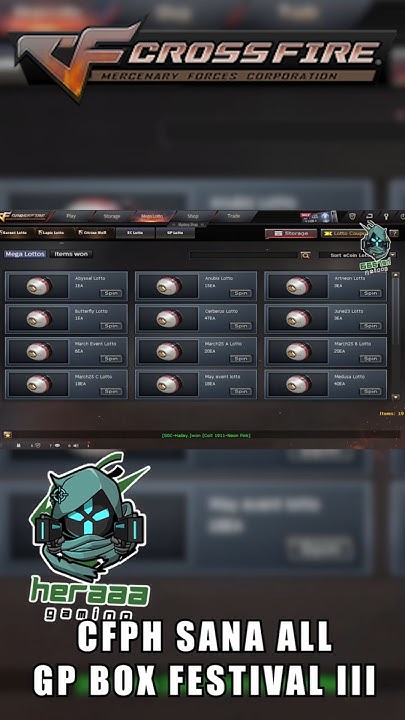 CFPH GP BOX FESTIVAL III LOTTO | CROSSFIRE PHILIPPINES #shortvideo #shortsfeed #shorttv # ...