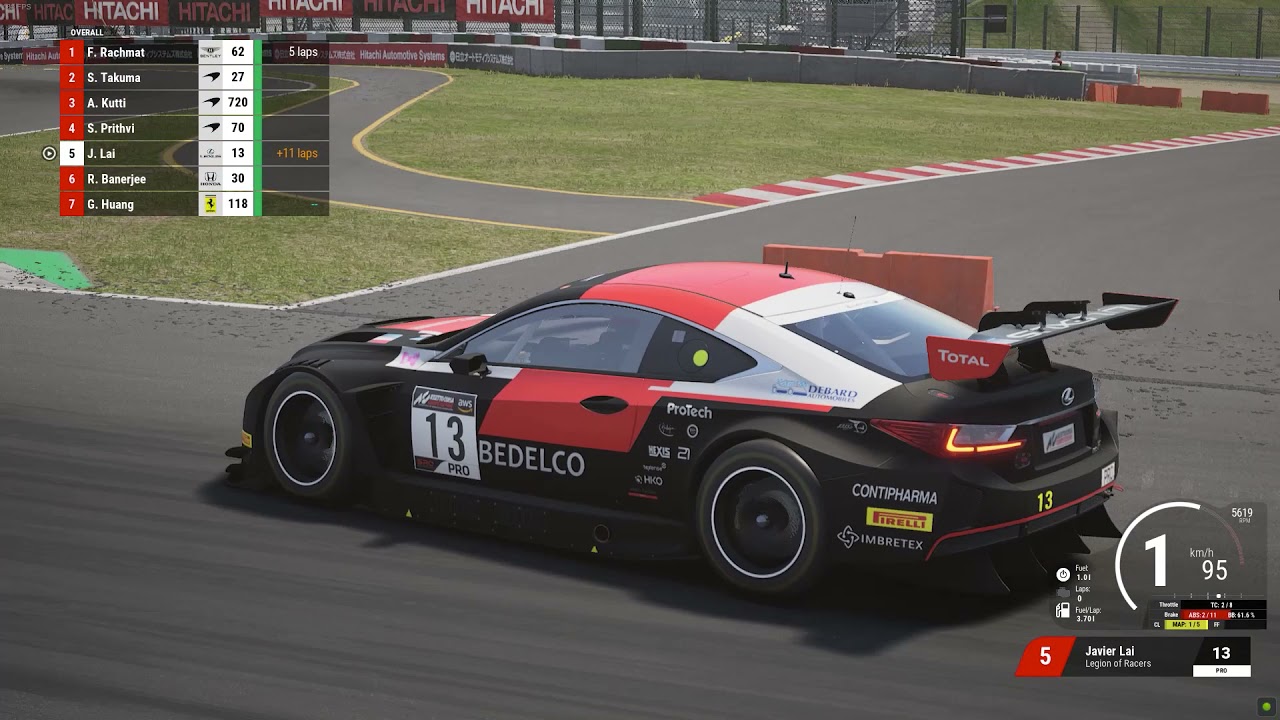 Assetto Corsa Competizione | 1:58.968 | Lexus RCF GT3 Suzuka Hotlap ...