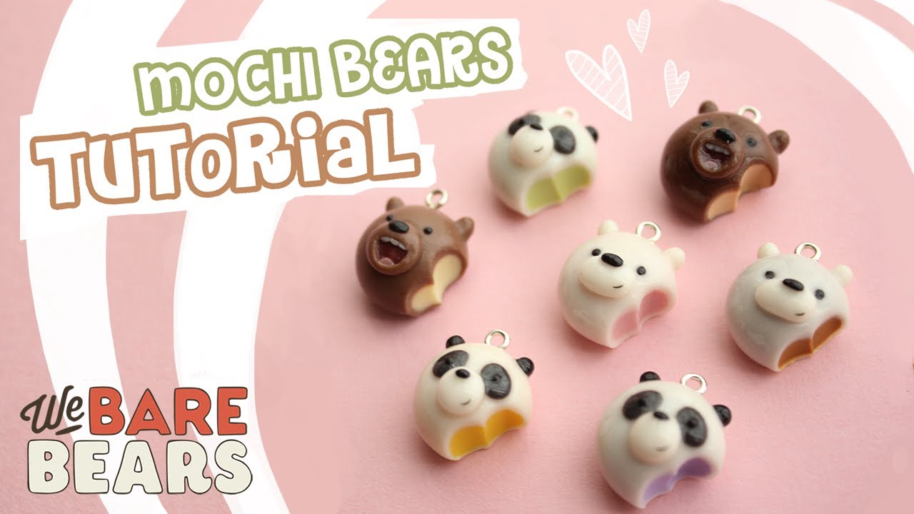 Mochi Bears Polymer Clay Tutorial | We Bare Bears - YouTube