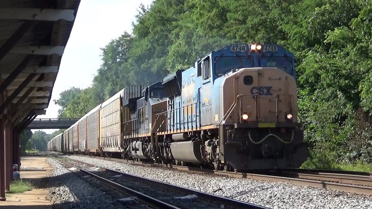 CSX SD70MAC 4748 w/ Killer K5LA Leads Automotive X202-21 on 7/22/22 ...