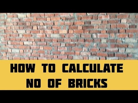How to calculate no of bricks in 4 inch brick wall? - YouTube