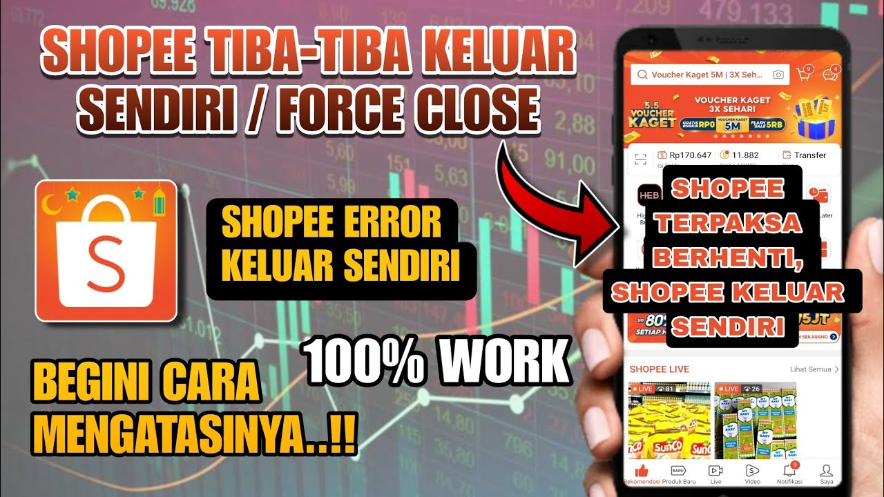 Cara Mengatasi Shopee Tiba-tiba Keluar Sendiri Terbaru | Shopee Error ...