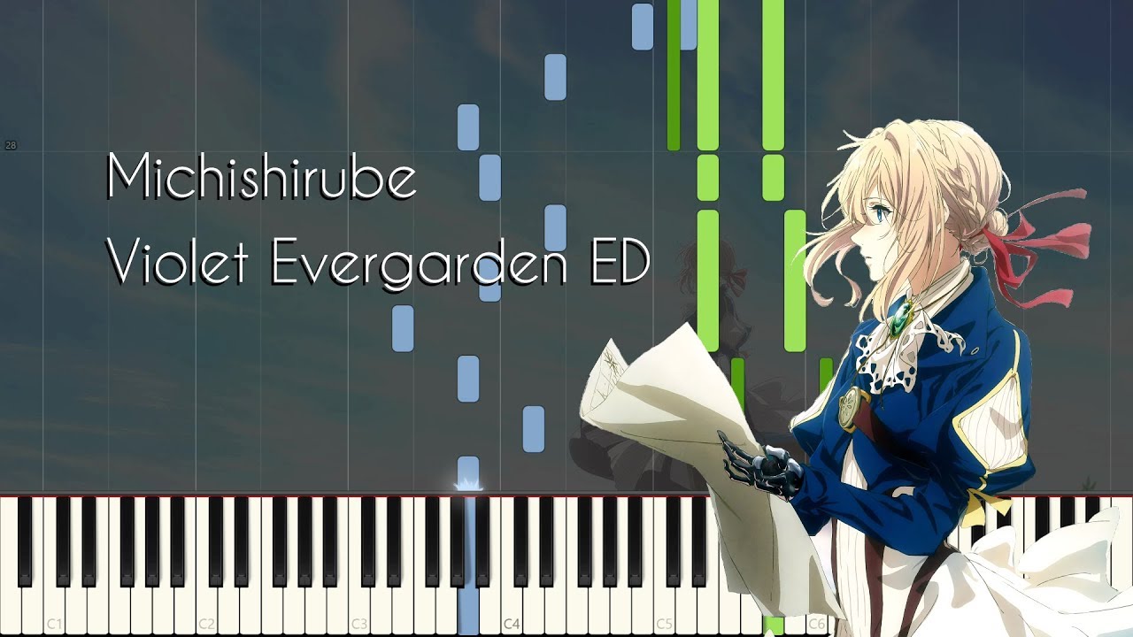 Michishirube - Violet Evergarden ED - Piano Arrangement [Synthesia ...