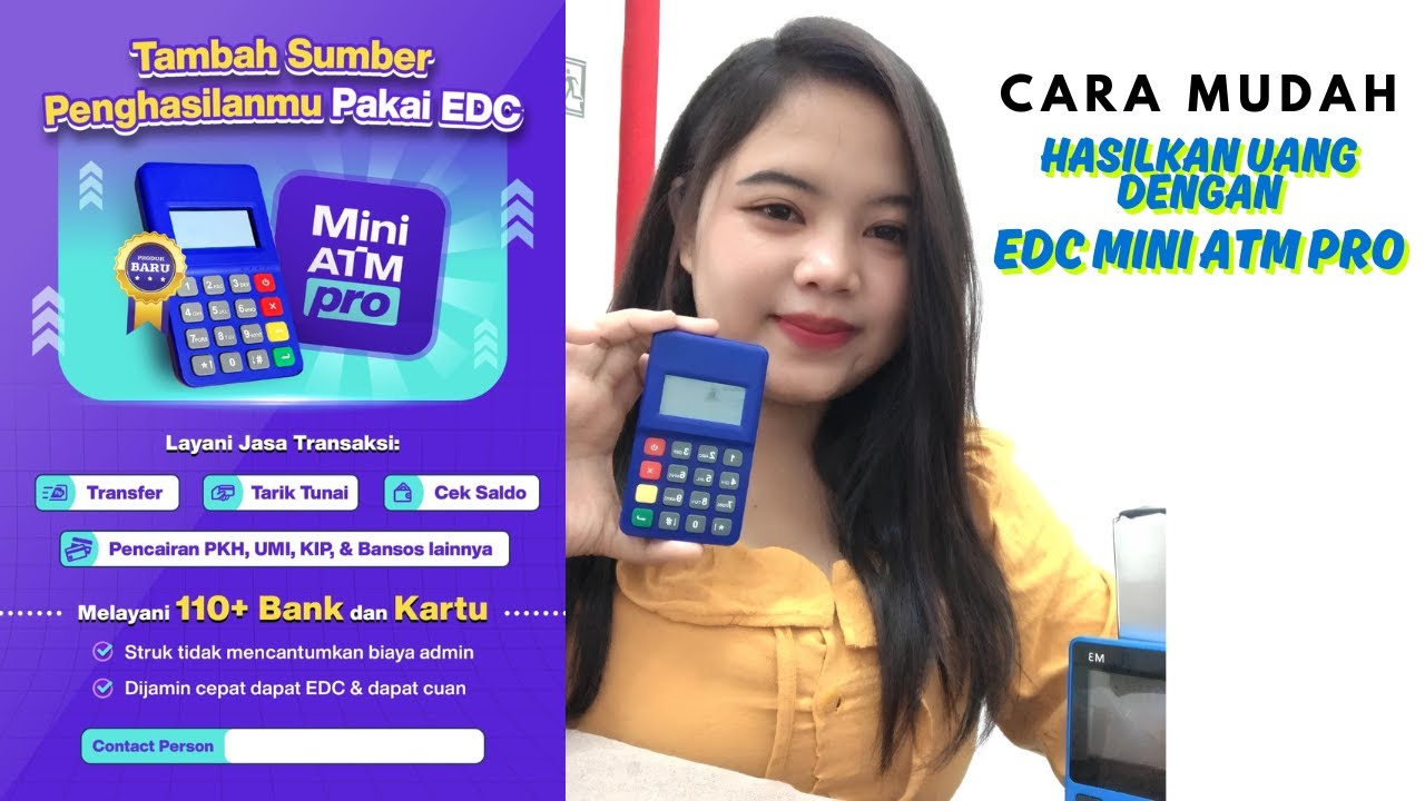 Hasilkan Uang dengan EDC Mini ATM Pro - YouTube