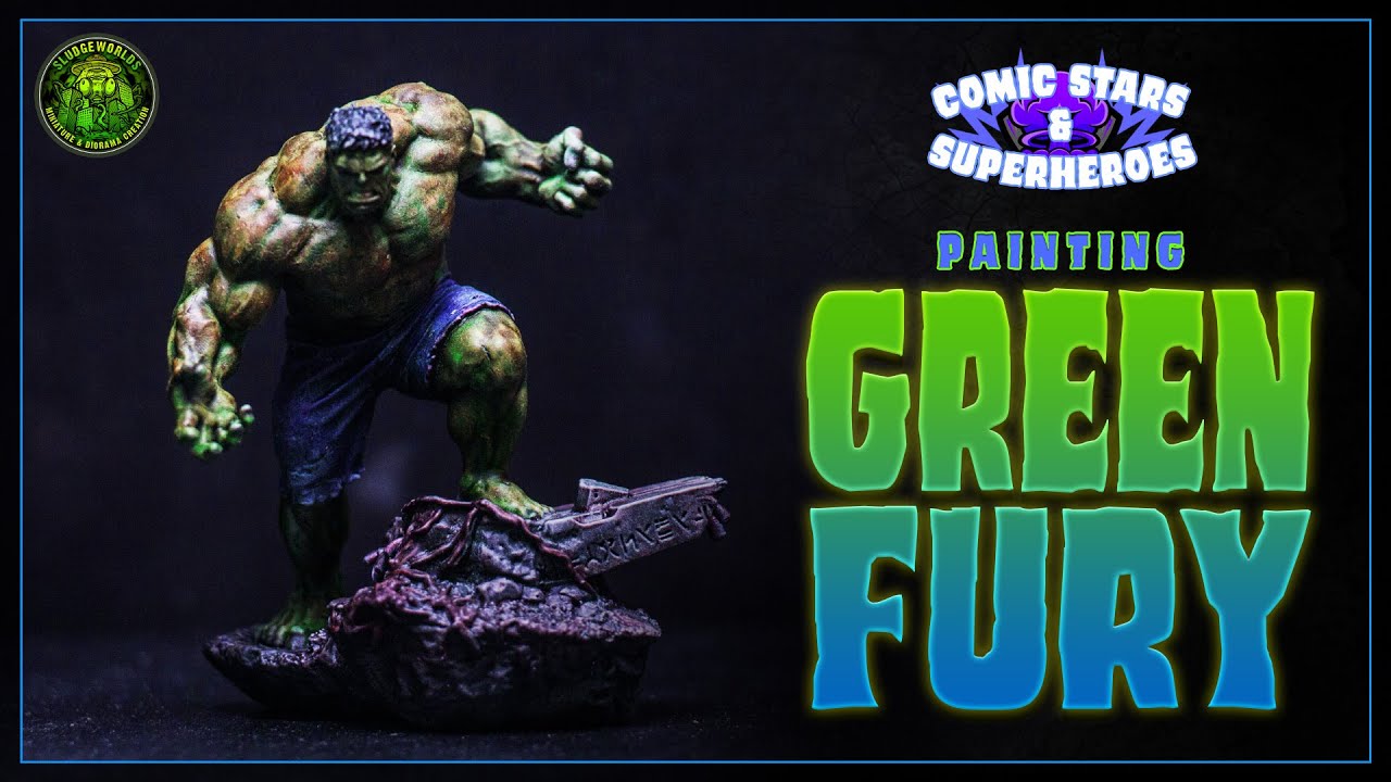Comic stars & Superheroes "GREEN FURY" [TIMELAPSE] - YouTube