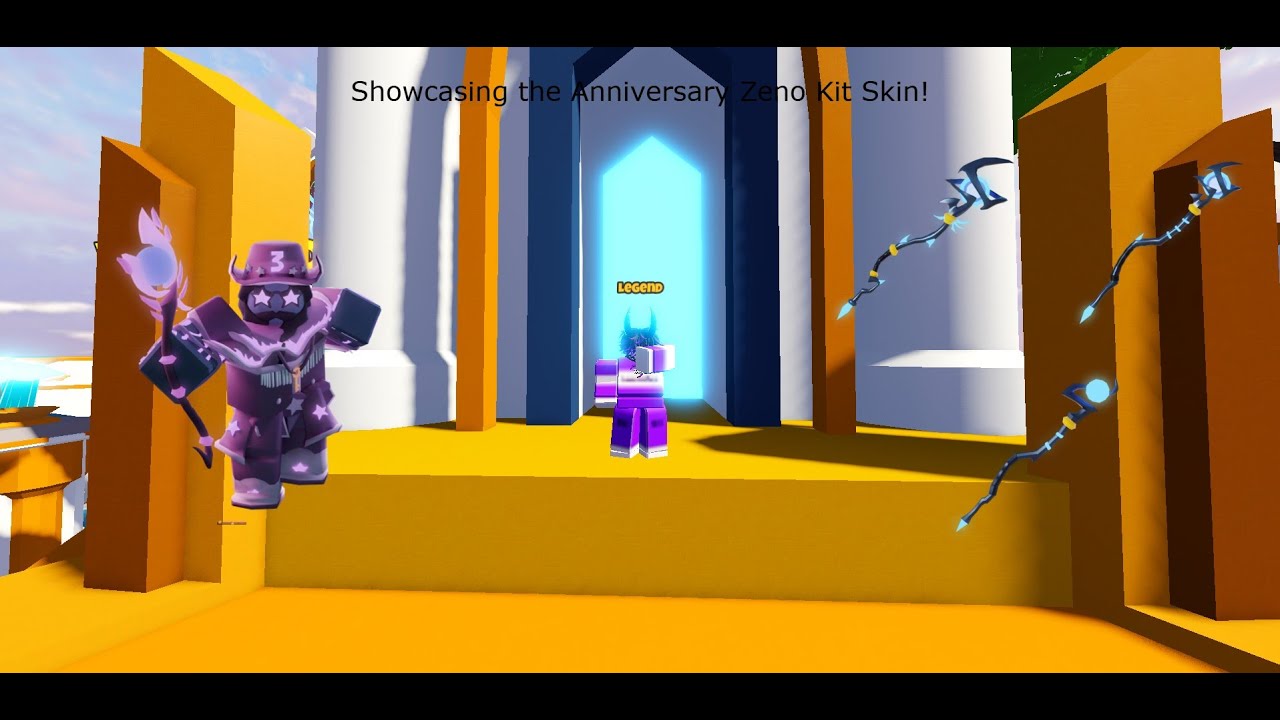 Review of the Anniversary Zeno Kit Skin! (Roblox BedWars) - YouTube