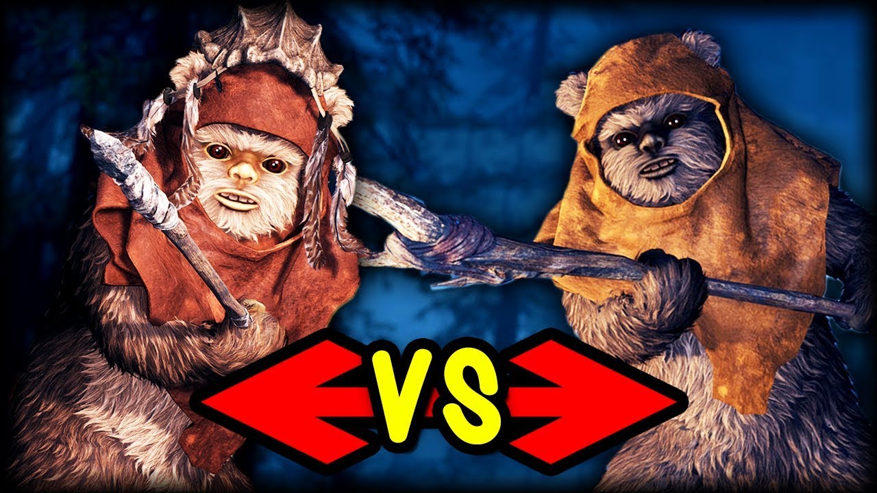 EWOK VS EWOK - Halloween Special EWOK HUNT Star Wars Battlefront 2 ...