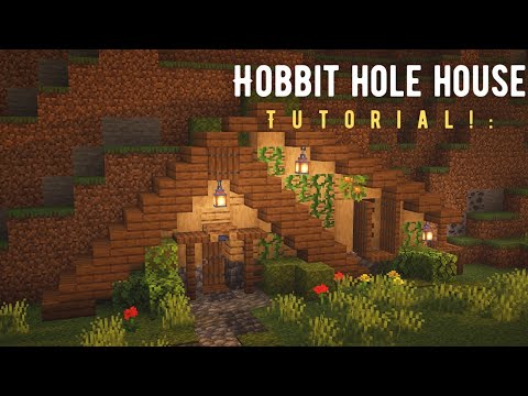 Minecraft hobbit hole house 1.17+ - YouTube