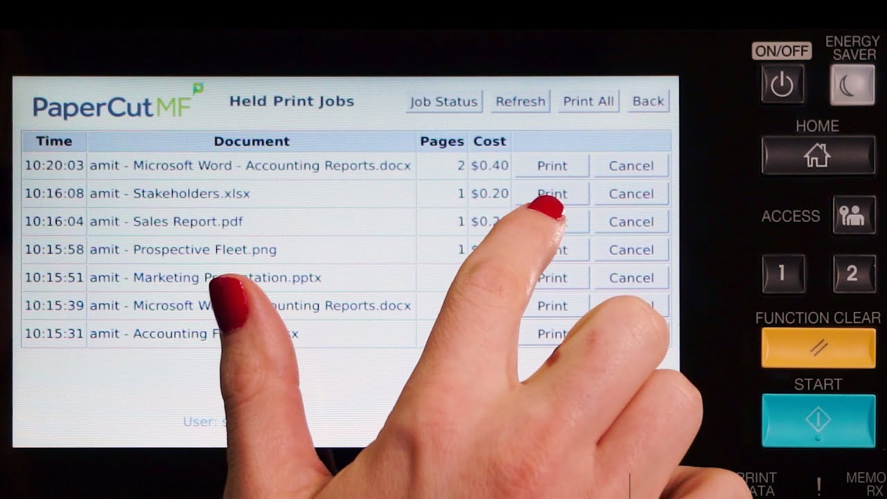 PaperCut MF for Toshiba e-STUDIO Multifunction Devices Application Tour ...